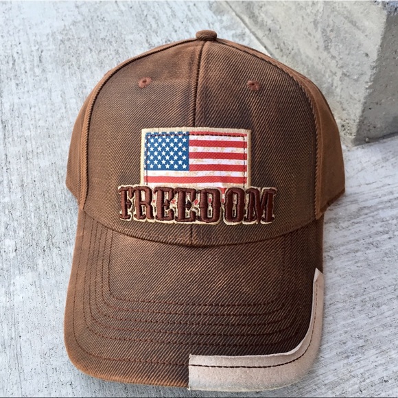 Farm Boy Brand | Accessories | Mens Farm Boy Brand Brown Freedom Flag ...